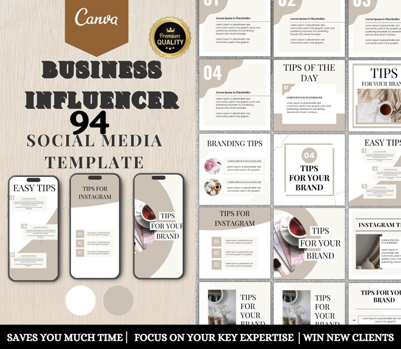 Canva Instagram Post Templates: Business & Coach Marketing (digital ...