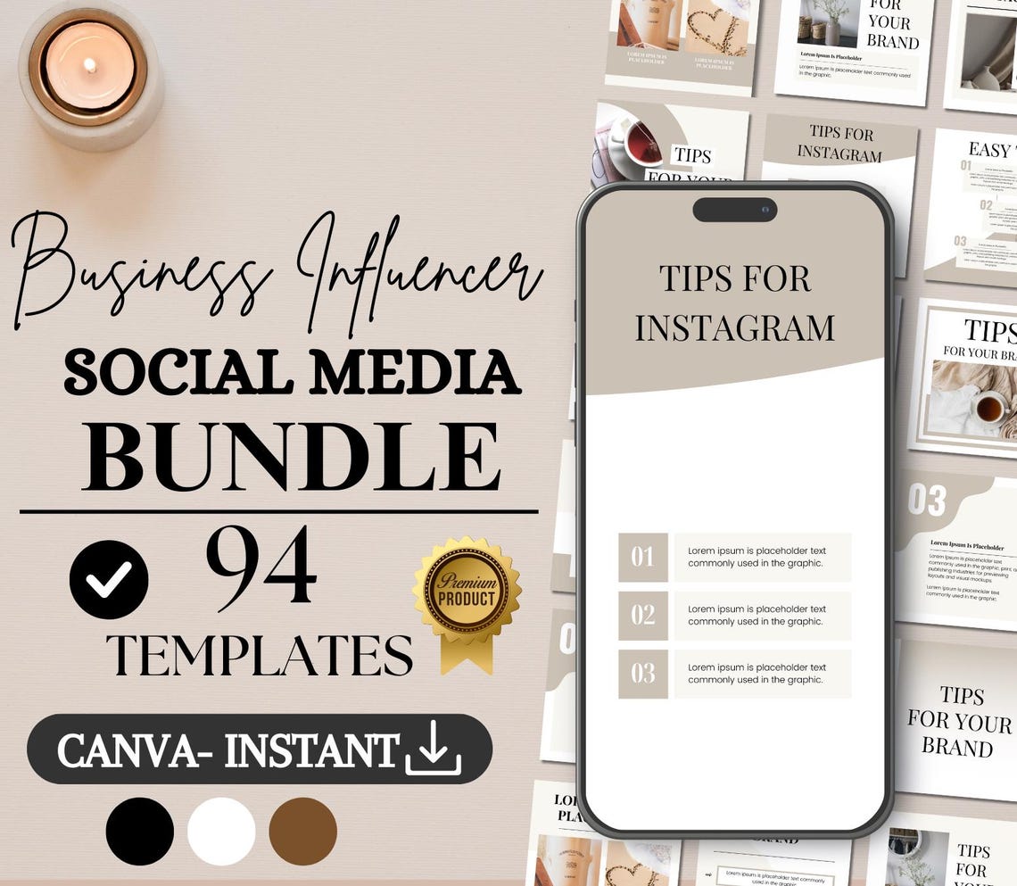 Canva Instagram Post Templates: Business & Coach Marketing (digital ...