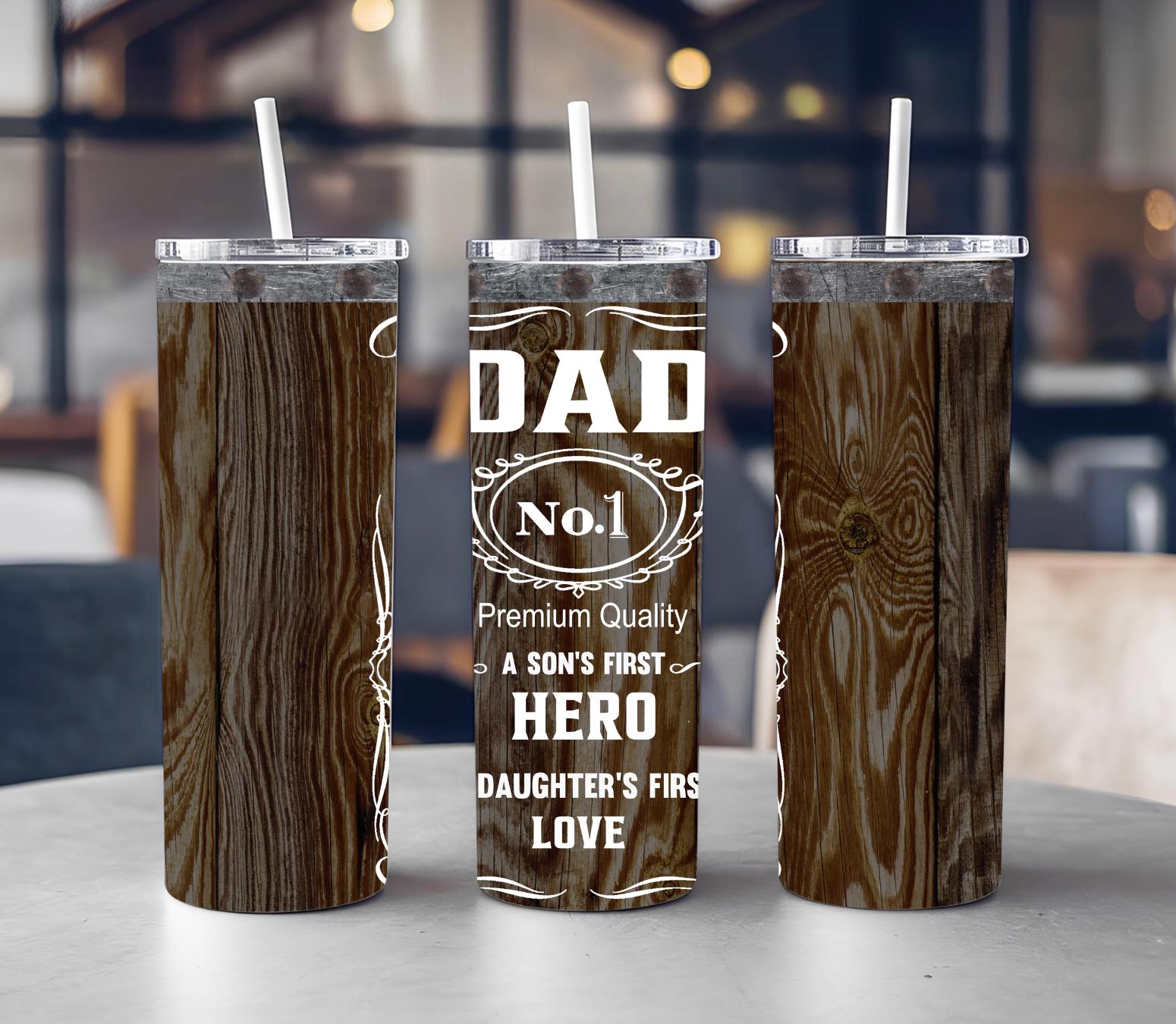 Best Dad Tumbler | 20oz Insulated Tumbler | Gift for Dad | Father’s Day ...
