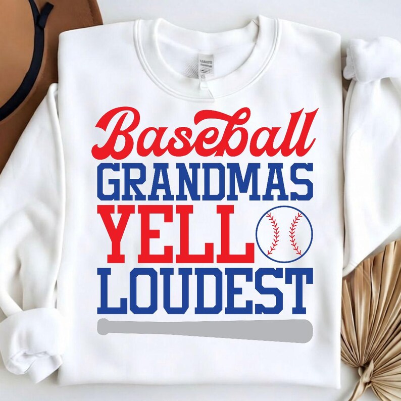 Baseball Grandmas Yell the Loudest Svg Baseball Svg Baseball Grandma ...