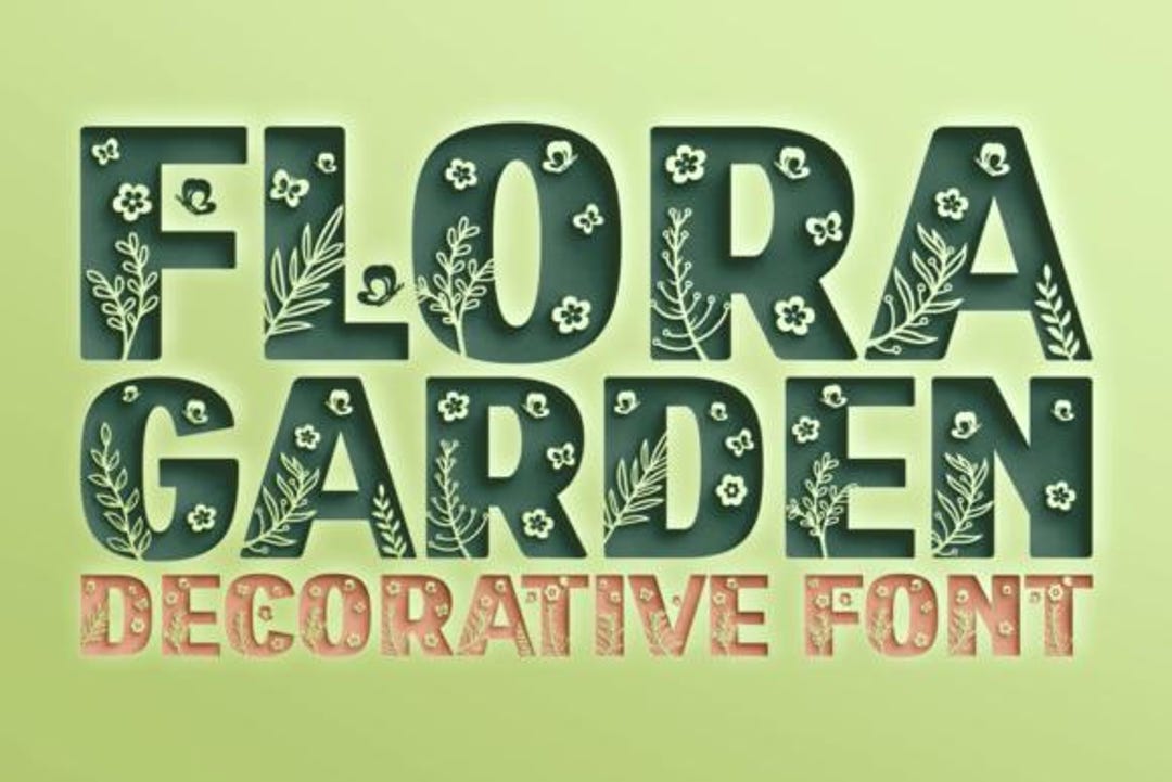Flora Garden Font Handwritten Script Font, Cricut Fonts, Calligraphy ...