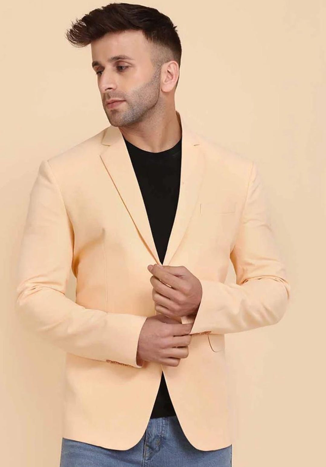 Men’s Handmade Jodhpuri Jacket: Bollywood Party Wear Style Jacket ...