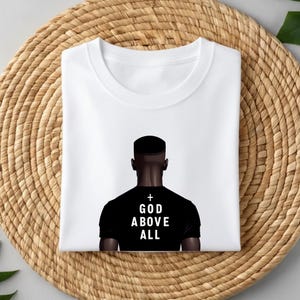 Faceless Man Faith Clipart, Christian Back View Men PNG, Praying Afro ...