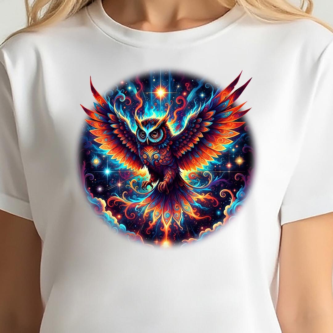 Cosmic Owl Digital Artwork – Instant Download - Etsy