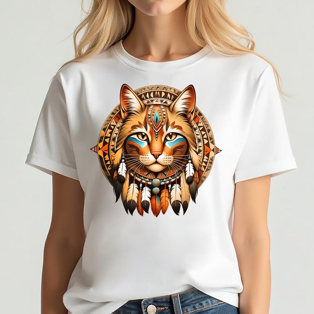 Native American Cat Dreamcatcher PNG: Southwest Colors (digital ...