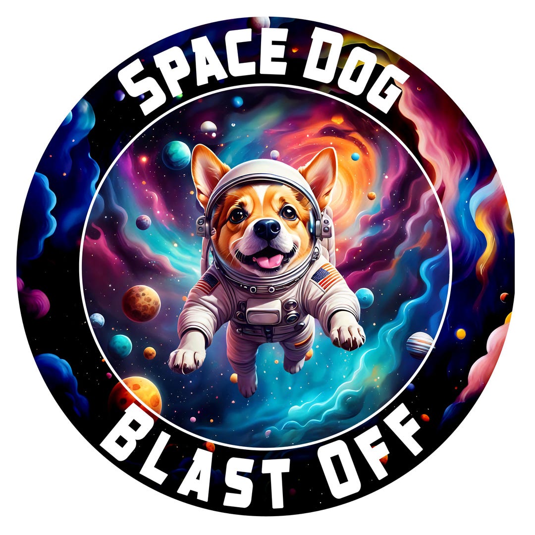 Astronaut Dog PNG: Space Pup Silhouette (digital Download) - Etsy