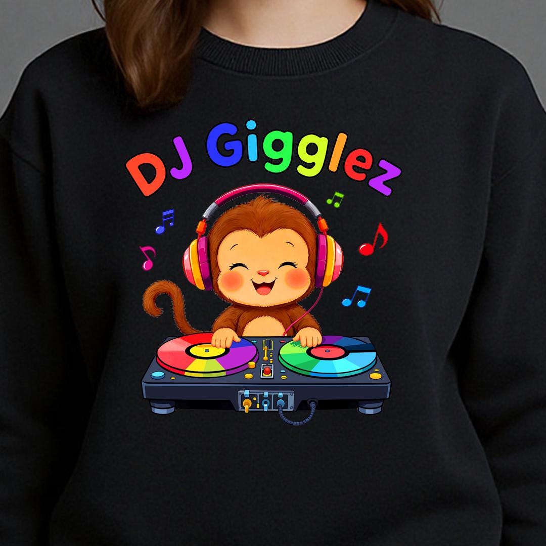 DJ Gigglez – DJ Monkey Digital Design | Instant Download PNG Bundle - Etsy