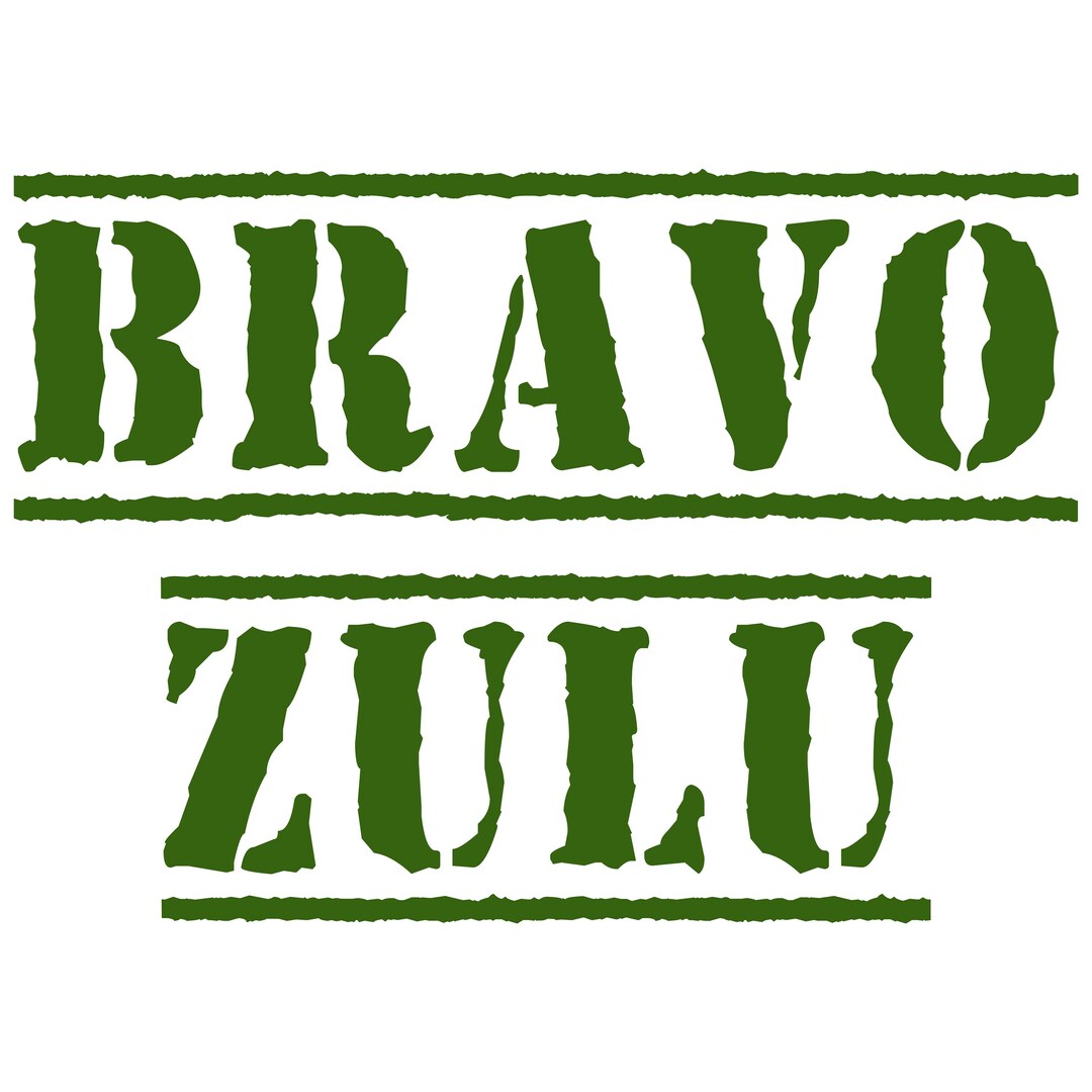 Bravo Zulu Design PNG Instant Access - Etsy