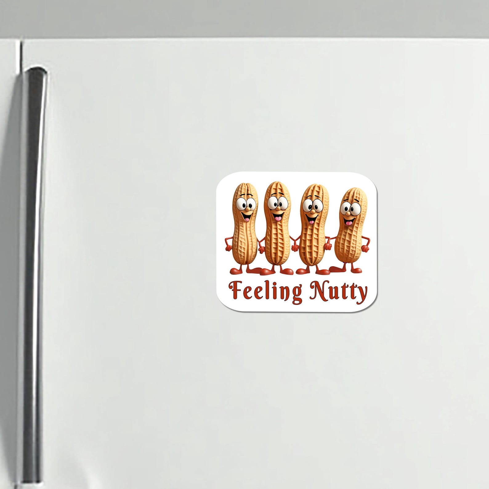 Funny Peanut Quote PNG: "feeling Nutty" Cartoon Design (digital ...