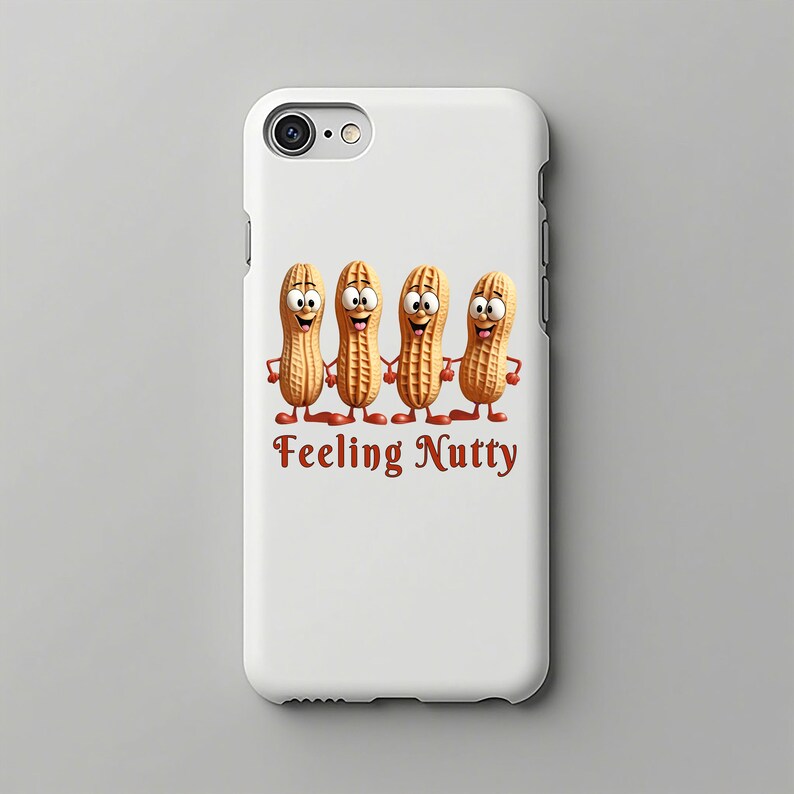 Funny Peanut Quote PNG: "feeling Nutty" Cartoon Design (digital Download) - Etsy