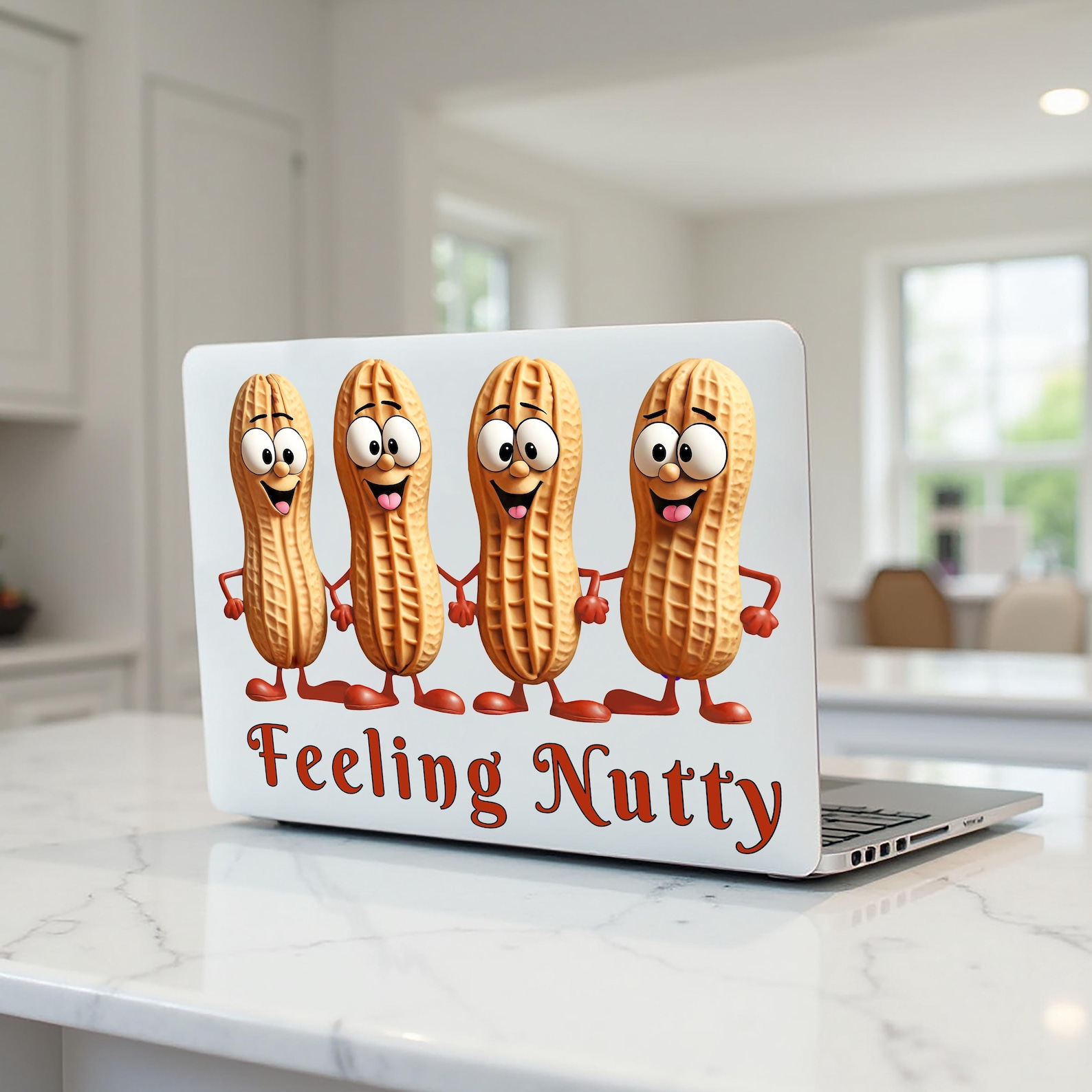 Funny Peanut Quote PNG: "feeling Nutty" Cartoon Design (digital ...