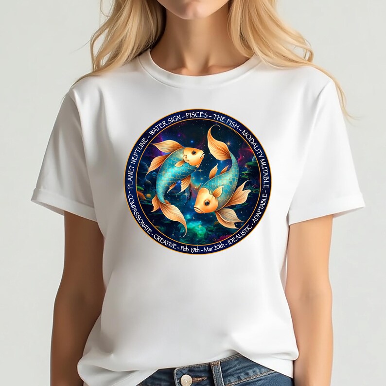 Pisces Zodiac Sign PNG: Astrology Art Digital Download - Etsy