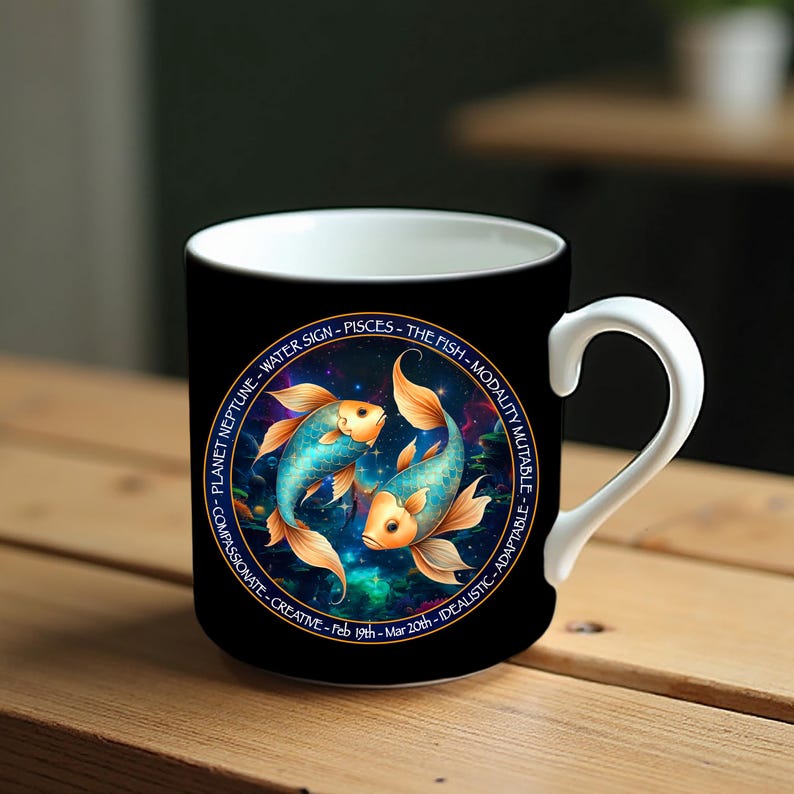 Pisces Zodiac Sign PNG: Astrology Art Digital Download - Etsy