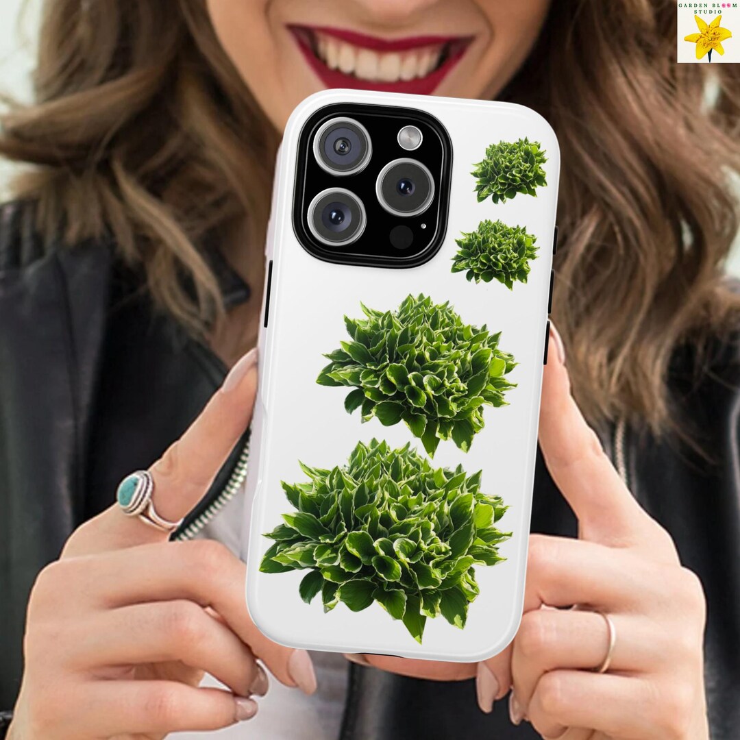 Green Hosta Plant Phone Case | Lush Garden Foliage Art - Etsy