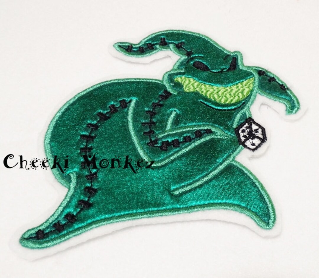 Cute Custom Made Green Oogie Boogie Nightmare Jack Applique Embroidery ...