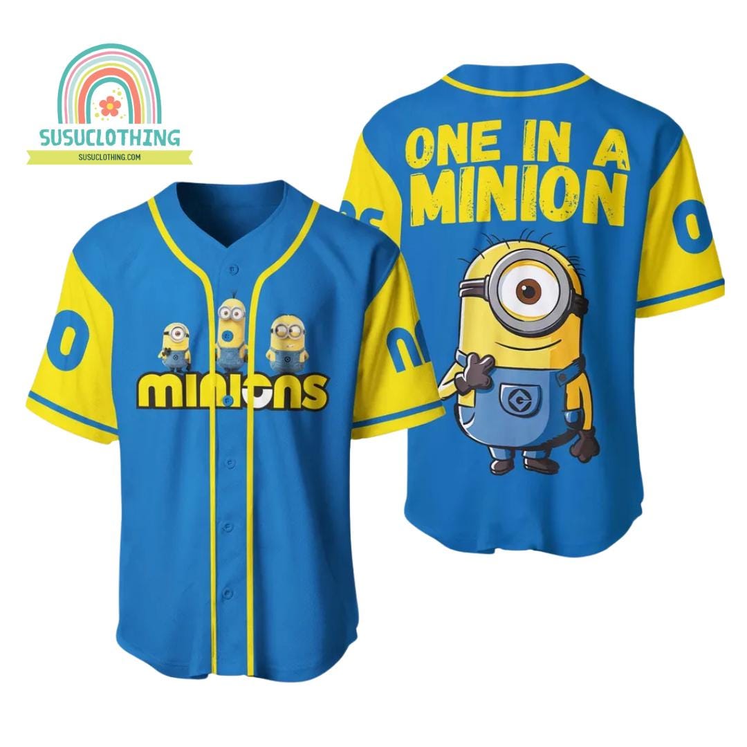 Personalized Minions Baseball Jersey, Minions Baseball Jersey, Minions ...