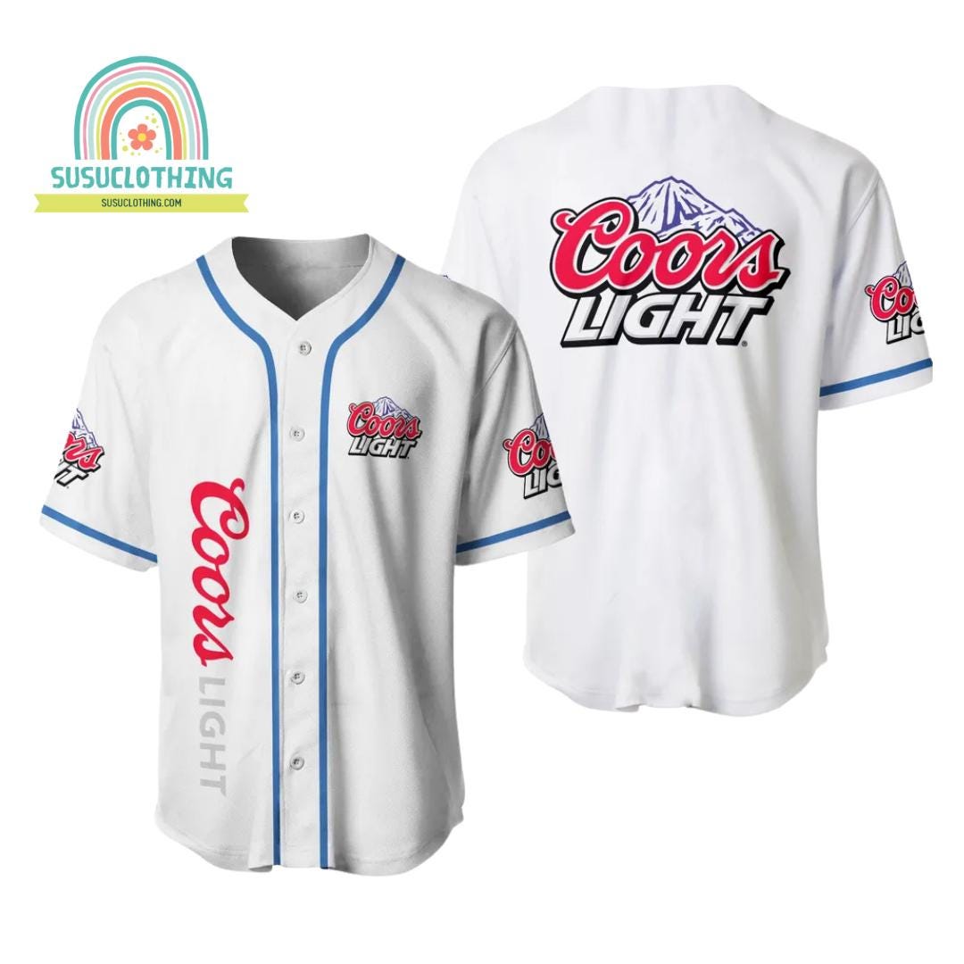 Personalized Coors Baseball Jersey, Coors Baseball Jersey, Coors Light ...