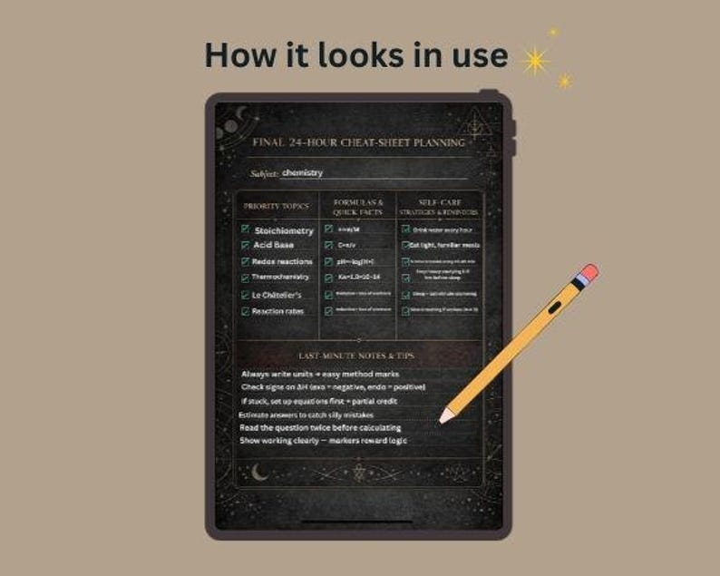 Enchanted Study System Exam Revision Planner Bundle Aesthetic Study ...