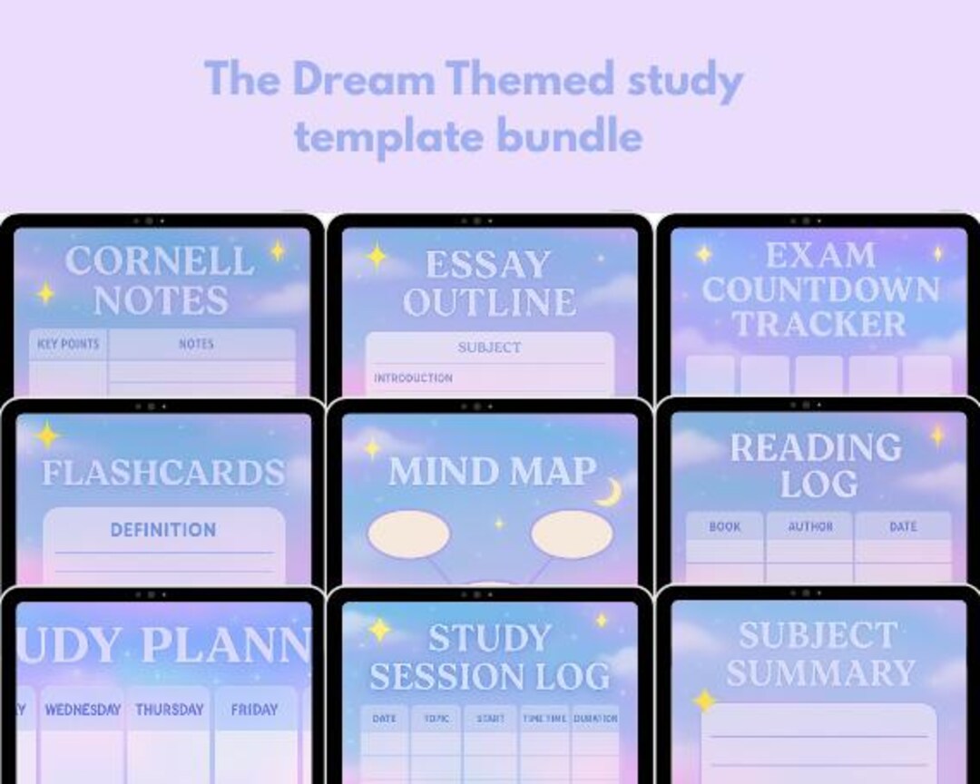 Dreamcore Digital Study Planner Bundle: Surreal Student Templates (PDF ...