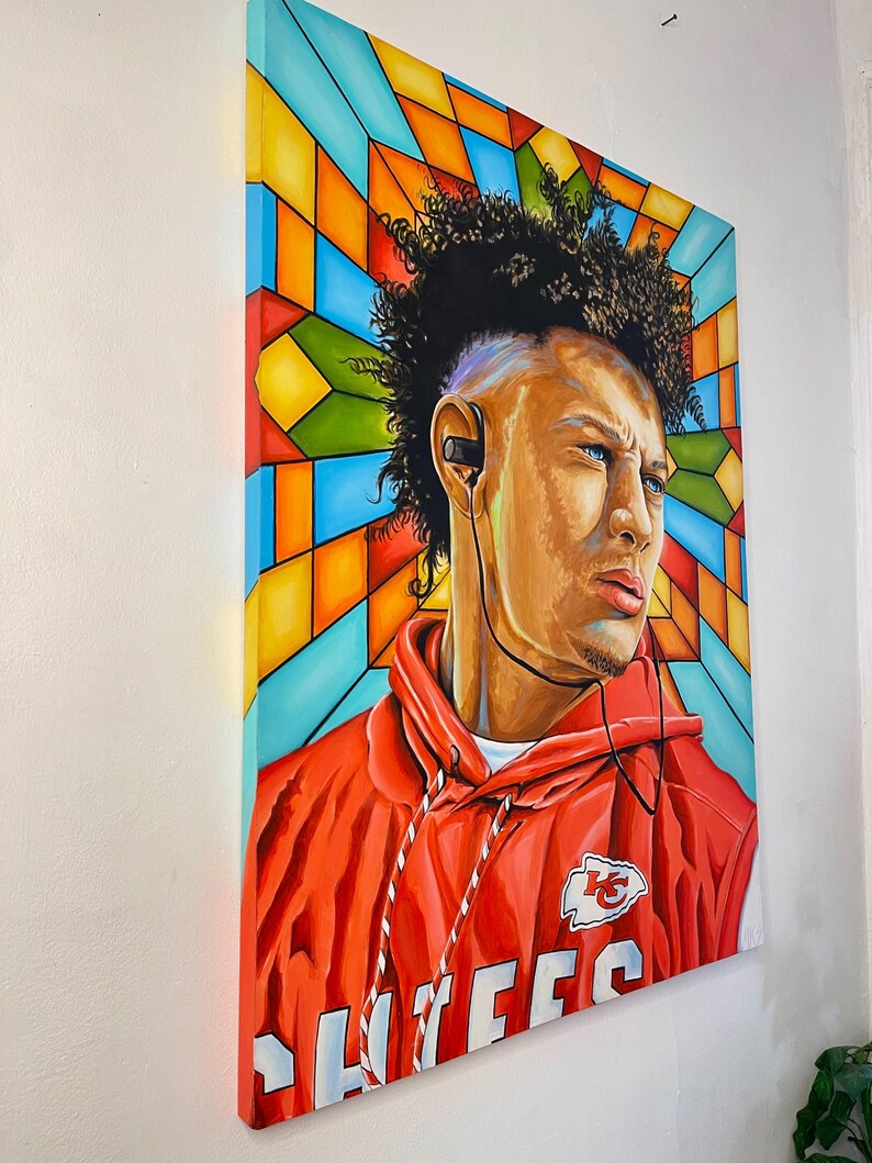 Patrick Mahomes Painting - Etsy