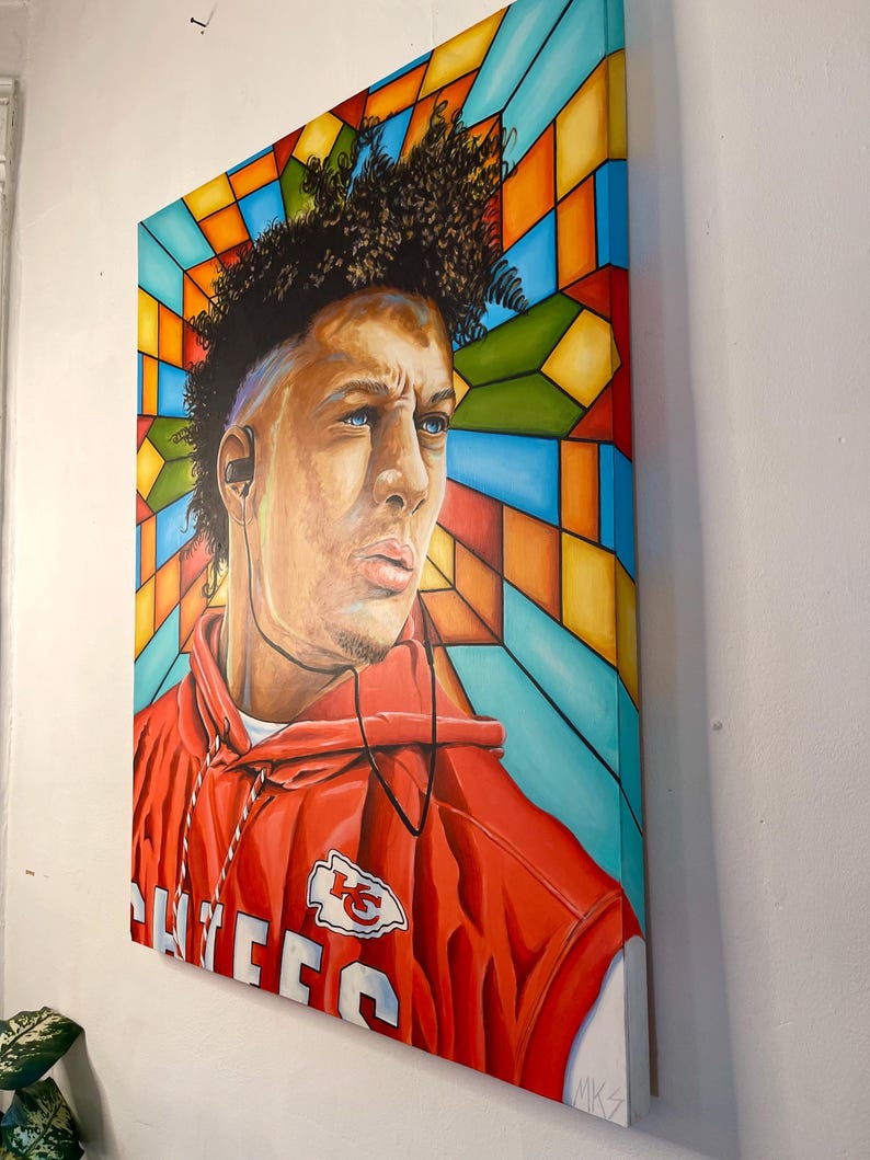 Patrick Mahomes Painting - Etsy