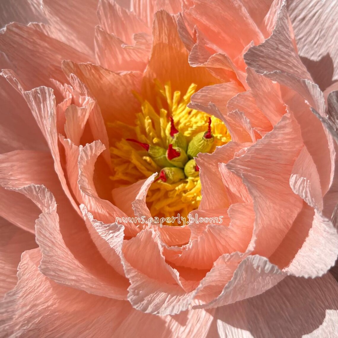 Peony Crepe Paper Flower - Etsy