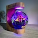 Sailing Ship Resin Globe Lamp – Handmade LED Nautical Light | Custom ...