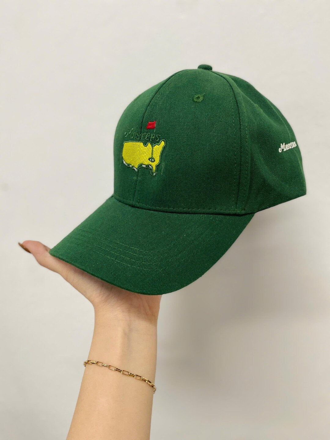 Masters Golf Fitted Hat Green Caddie 2025 - Etsy