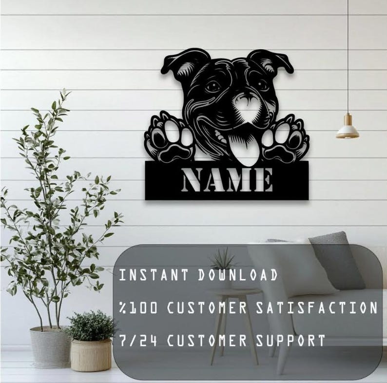 American Staffordshire Laser Cut Design: SVG, CNC, Decal (digital ...