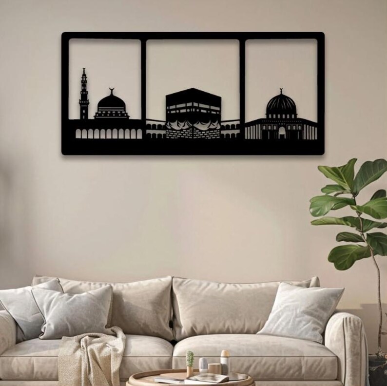 Mecca Medina Metal Panel SVG File: Laser Cut Wall Art (digital Download ...