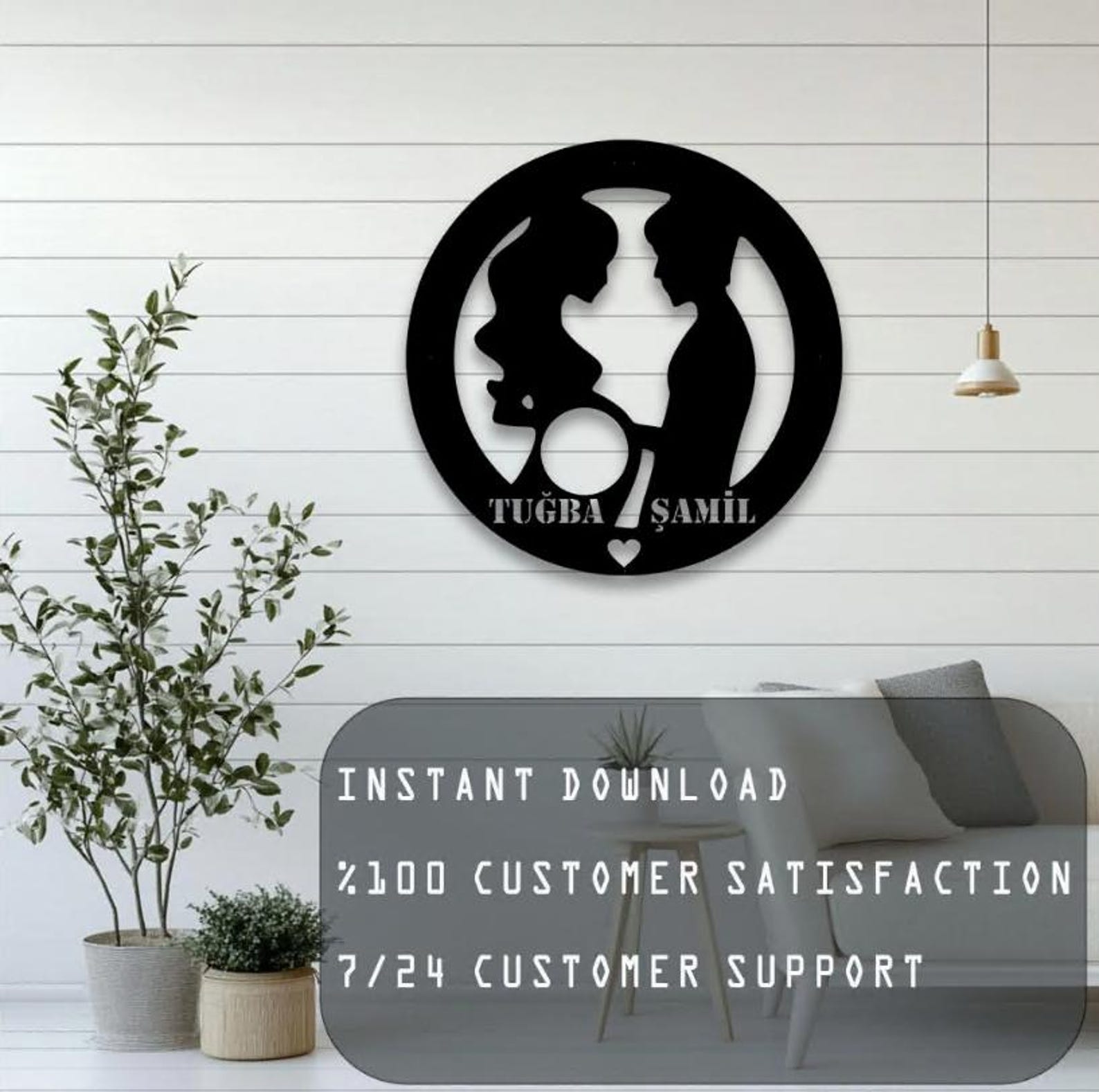 Custom Ultrasound Photo Laser Cut File, Parent Design (SVG, DXF, PDF ...