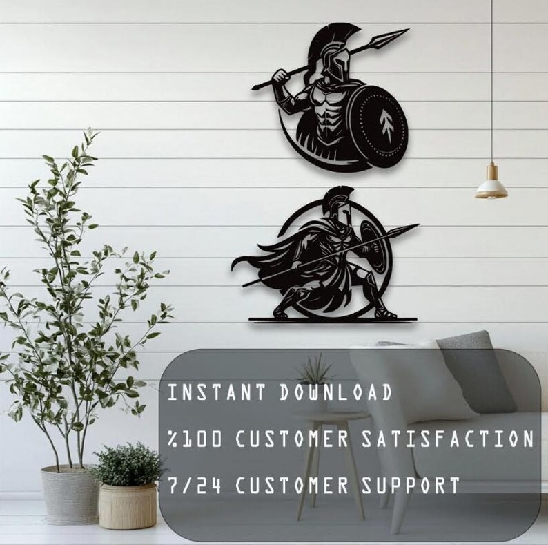 Spartacus Gladiator SVG: Spartan Warrior Laser Cut File (digital ...