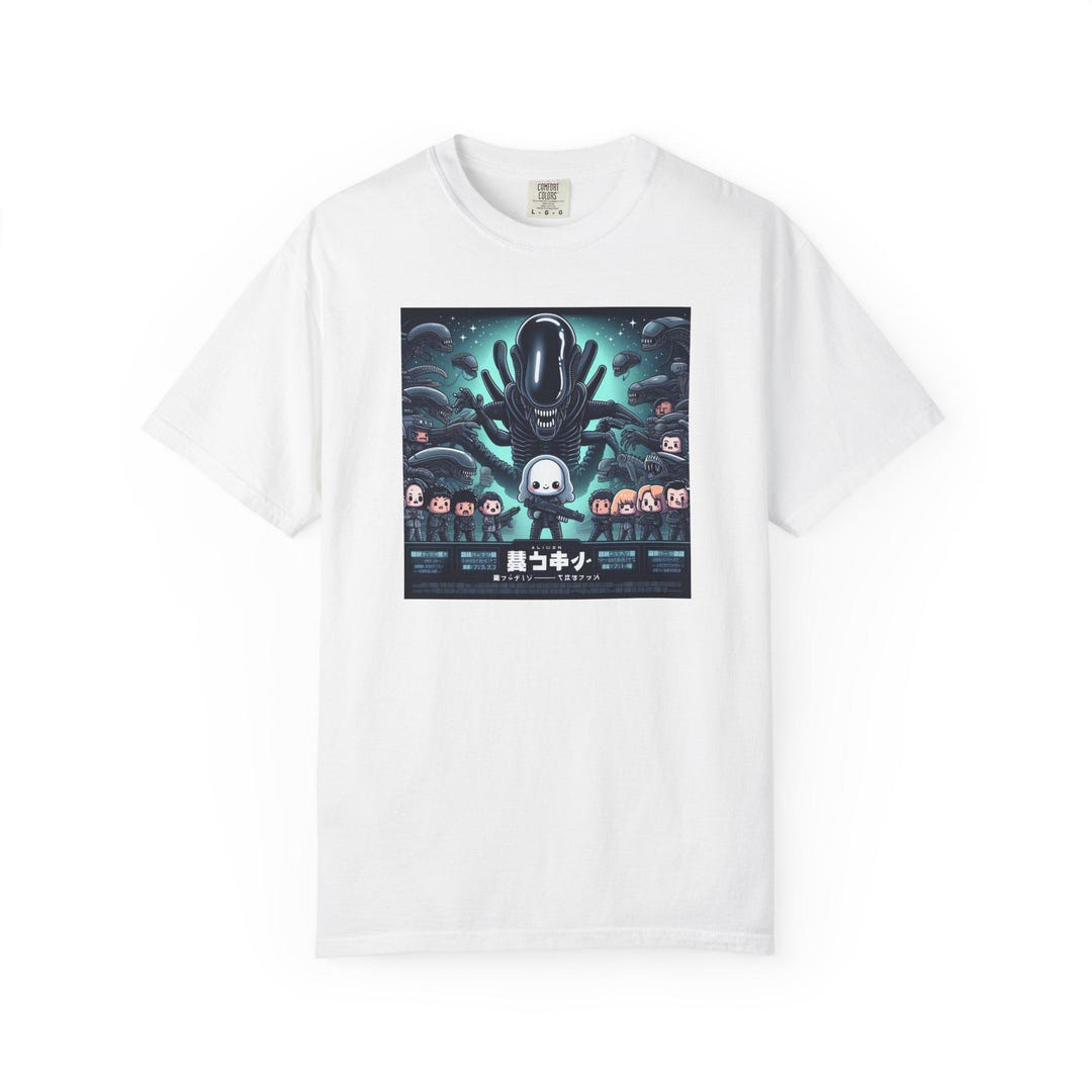 Alien-ish: Cute but Terrifying Chibi Sci-fi Tee - Etsy