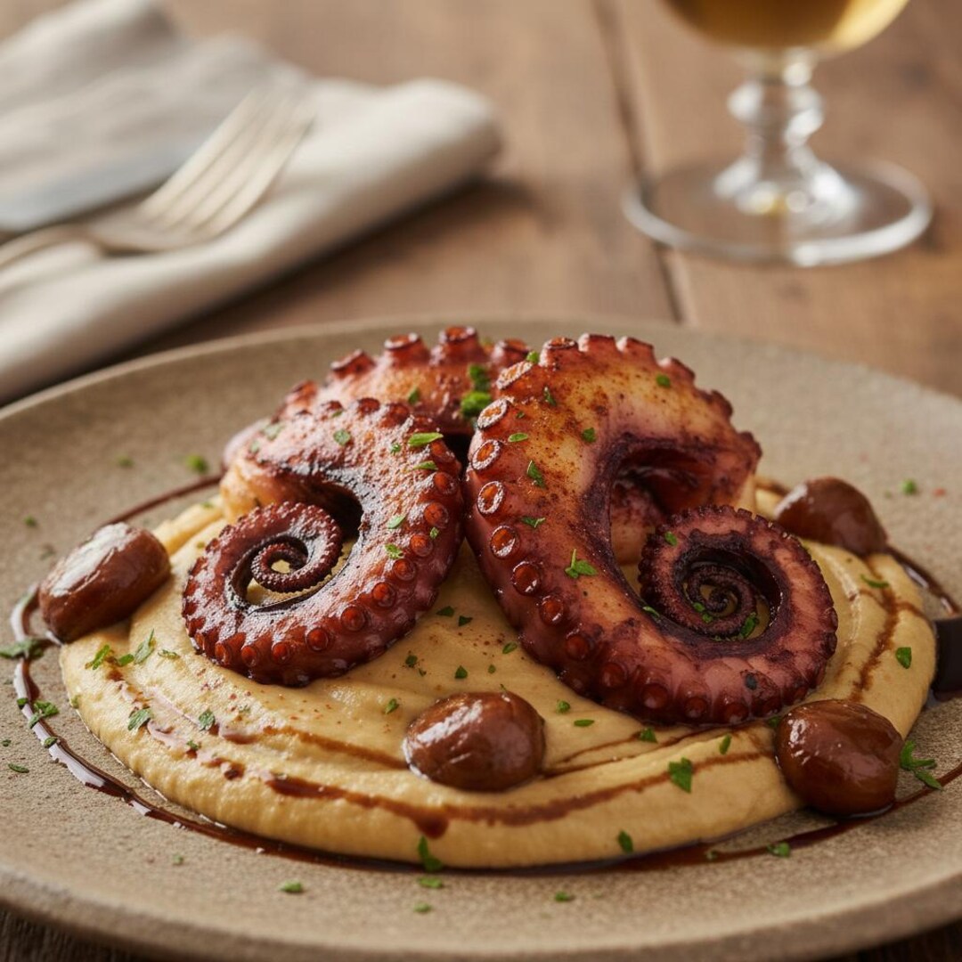 BEST RECIPE for Octopus With Chestnut Purée. Digital Download. - Etsy