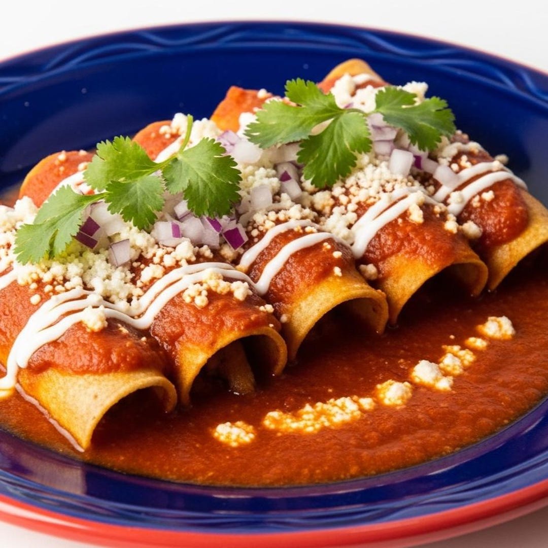 BEST RECIPE for Entomatadas (tomato-sauced Enchiladas). Digital ...