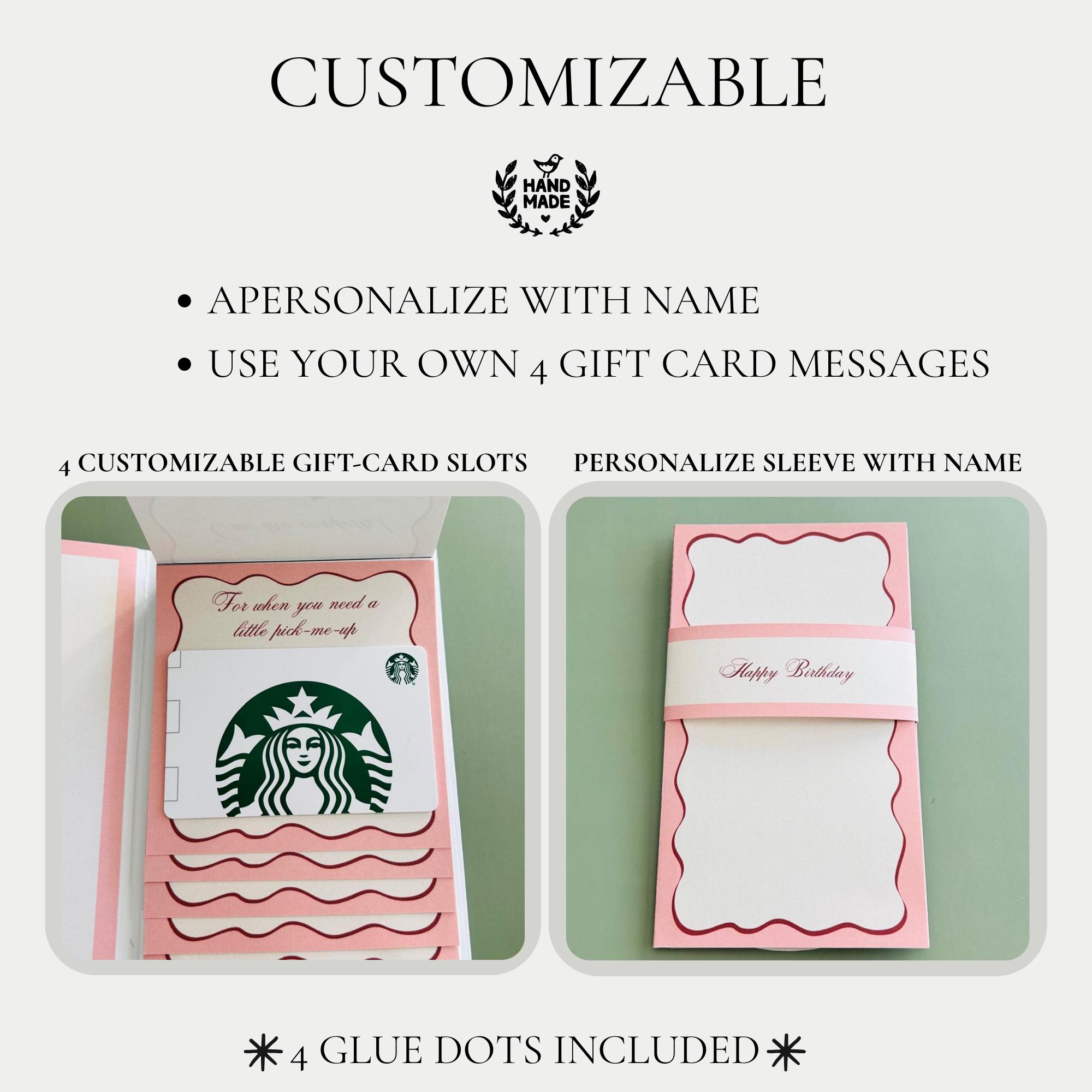 Birthday Gift for Her Gift Card Holder Handmade Birthday Gift for Mom ...
