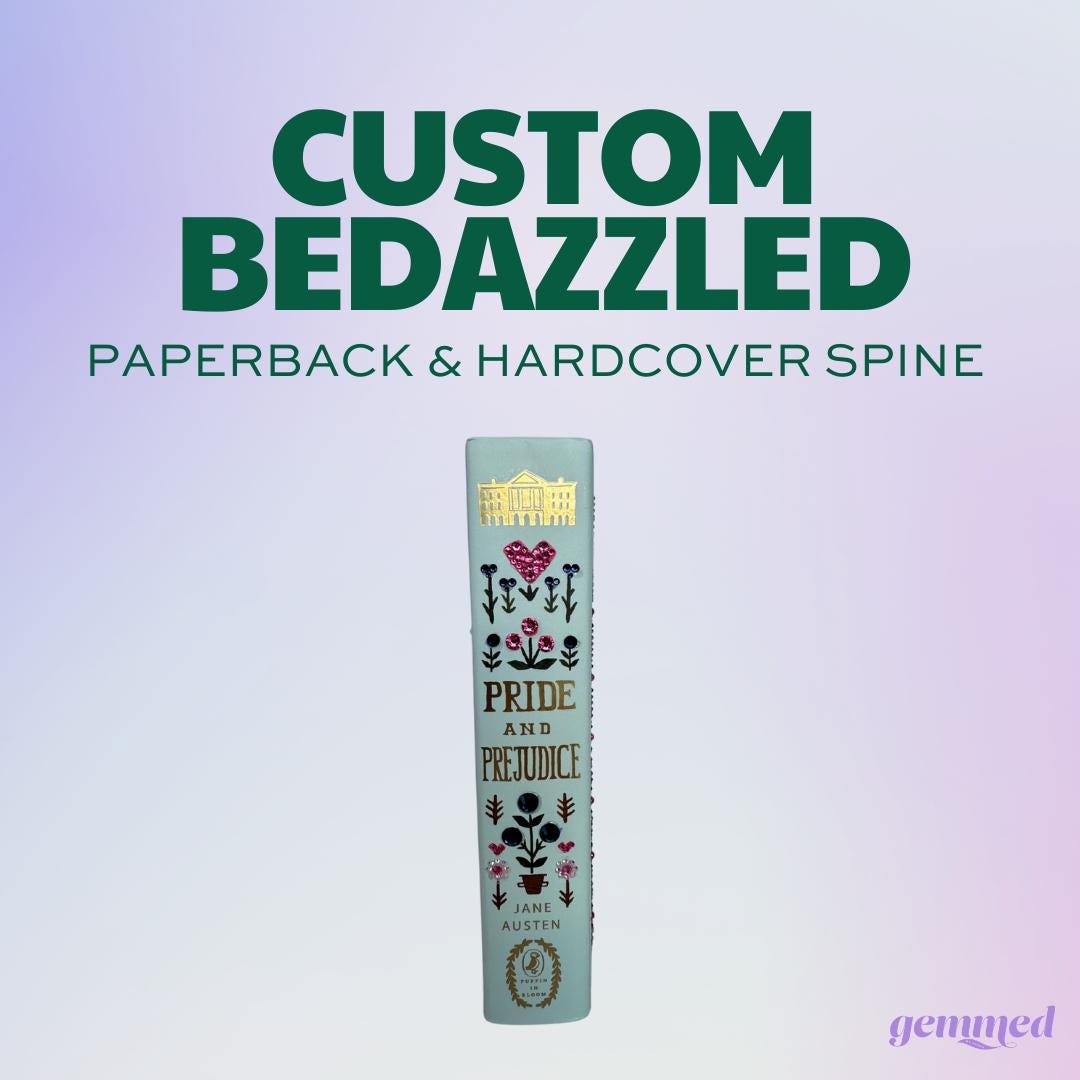 Custom Bedazzled Books - Spine Only - Etsy