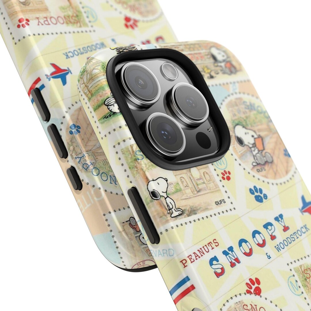 Snoopy Vintage Phone Case, Tough Case for Peanuts Fans, Durable Design ...