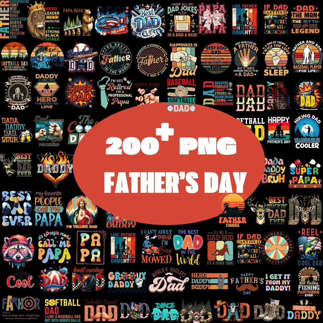 200+ Father's Day PNG Bundle | Dad Quote Png Bundle, Best Dad Ever ...