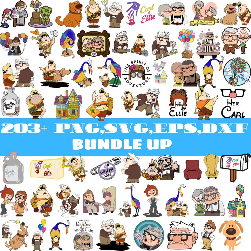 Up Movie Clipart - Etsy