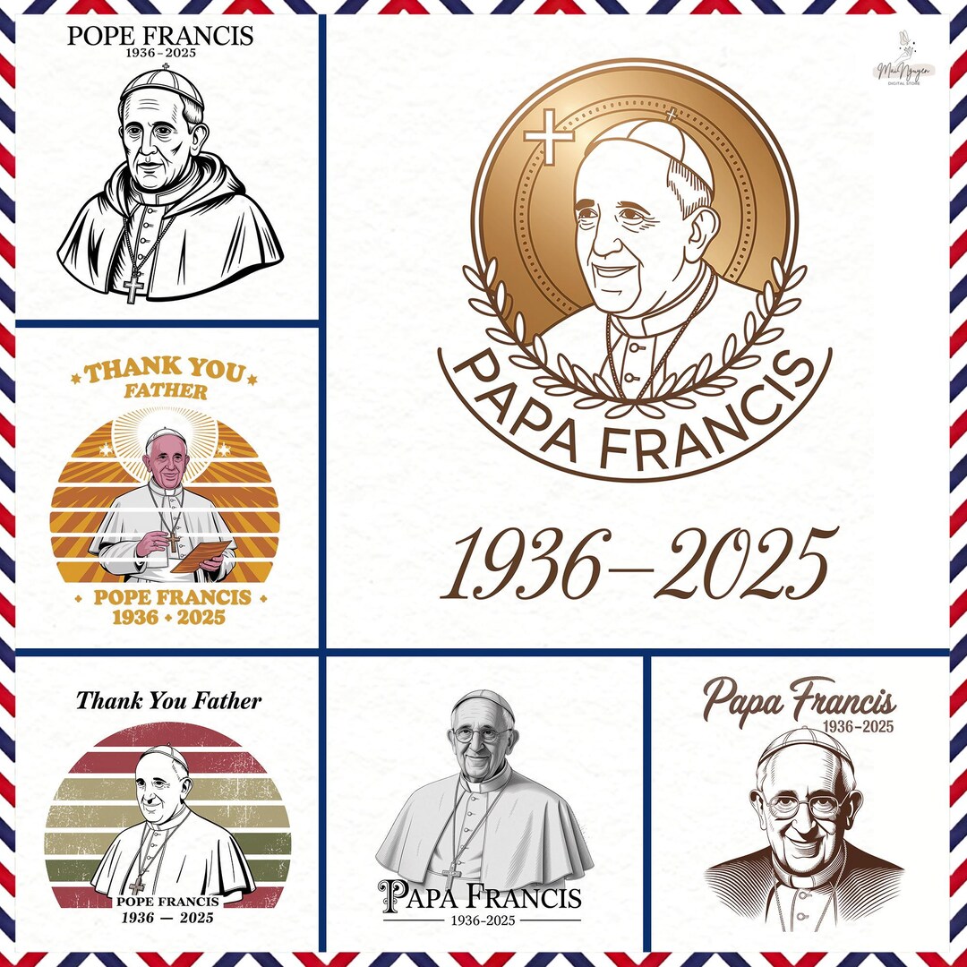 Papa Francis PNG Bundle, RIP Pope Francis 1936-2025 Png, Christian ...