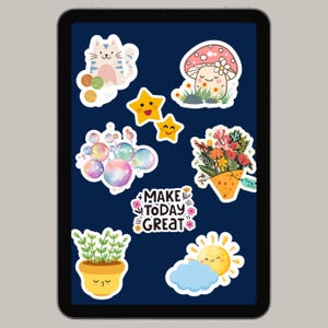 Motivational PNG Sticker Bundle - Spread Positivity With Colorful ...