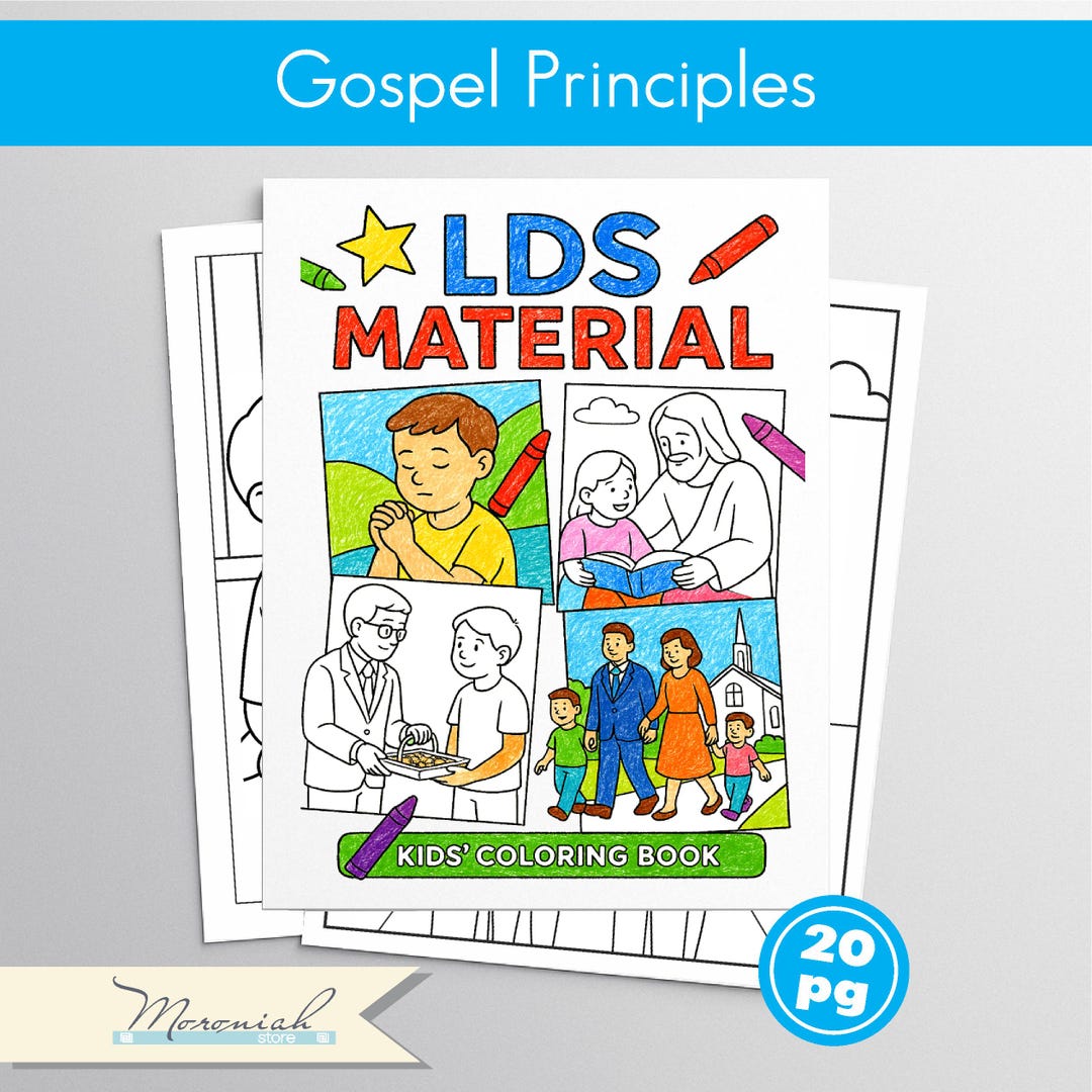 LDS Coloring Pages for Kids - Gospel Principles - Faith, Prayer ...