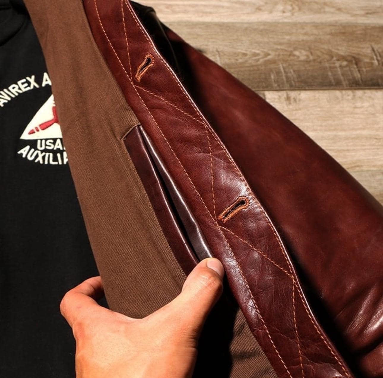 Cossack Horsehide Leather Jacket: Embroidered Teacore Brown Biker - Etsy