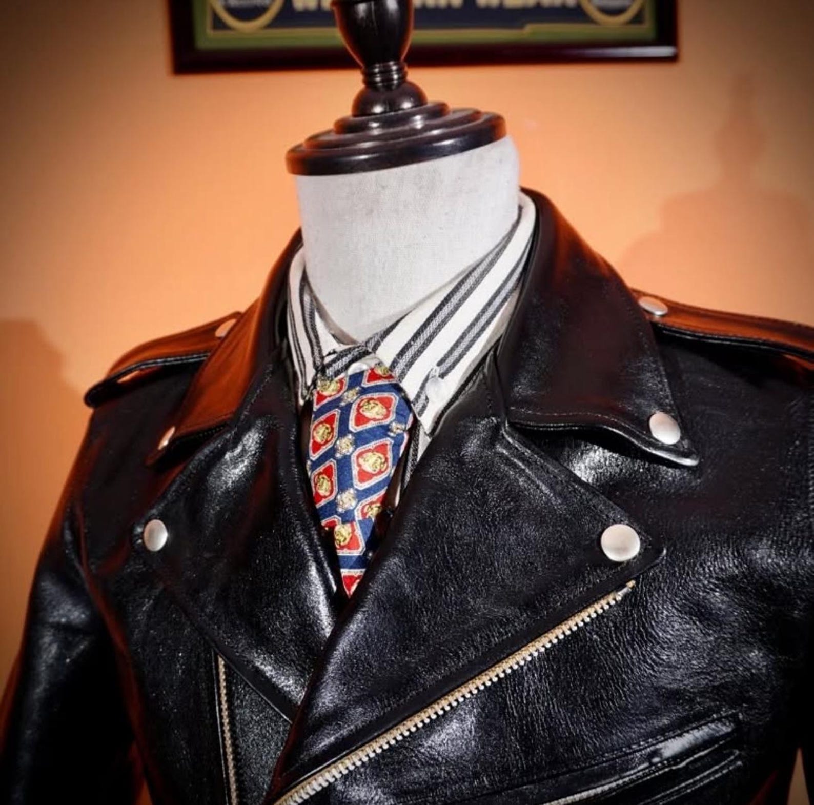 Teacore Horsehide Leather Motorcycle Jacket: Belted D-pocket, 1.2mm - Etsy