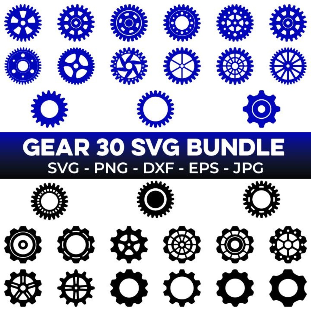 Gears SVG Bundle: Steampunk Cogs, Cricut Cut Files - Etsy