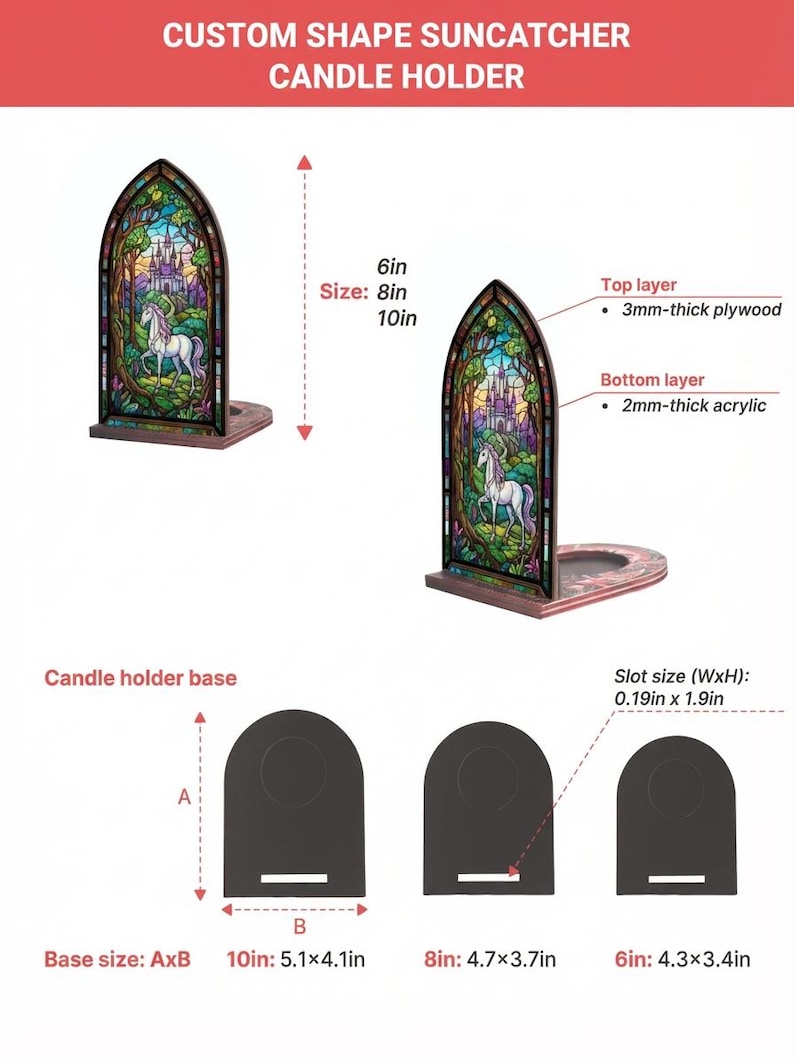 Elden Ring Suncatcher Candle Holder, Dark Fantasy Warrior Art, Blue ...