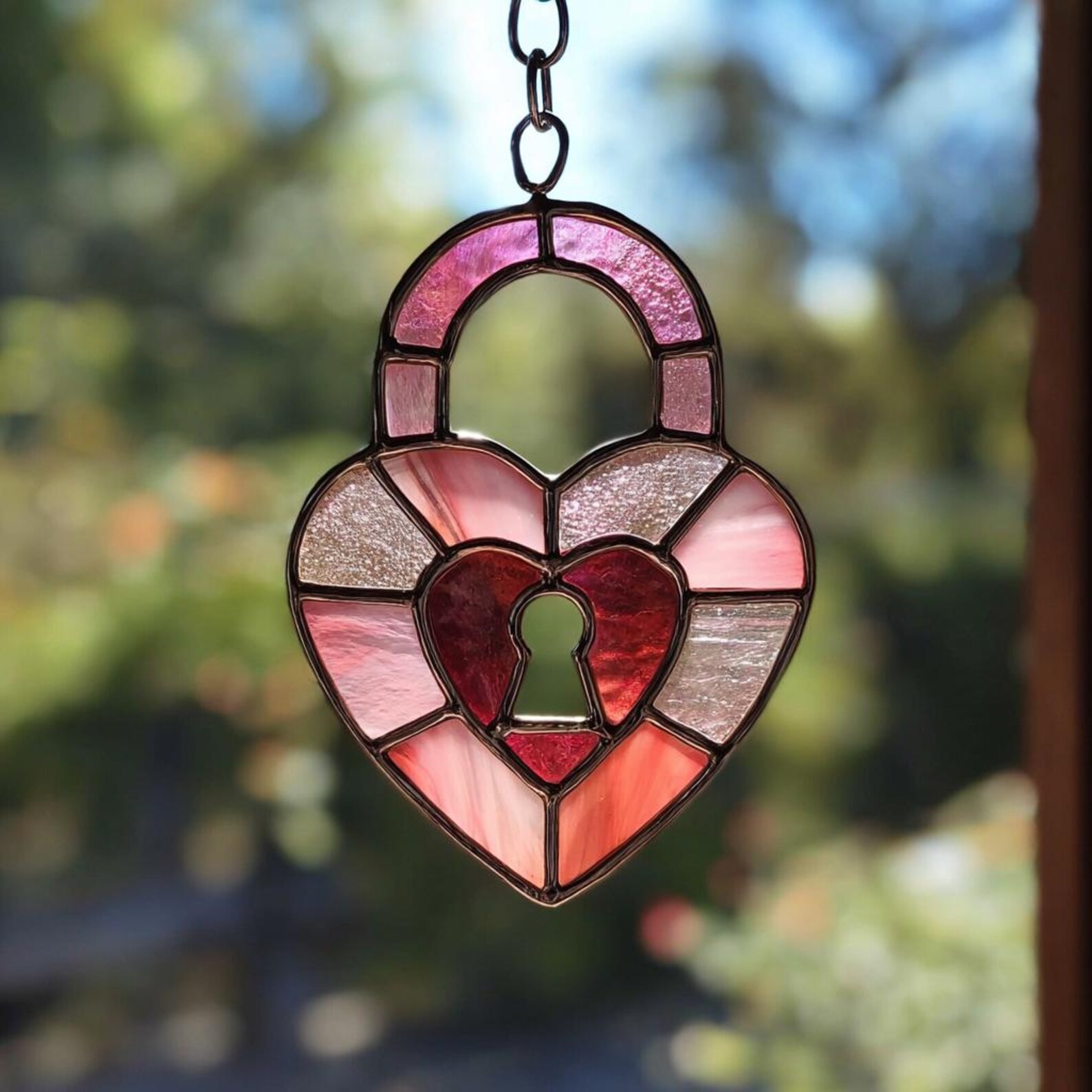 Heart Suncatcher, Acrylic Suncatcher, Valentine Gift, Gift for Her or ...