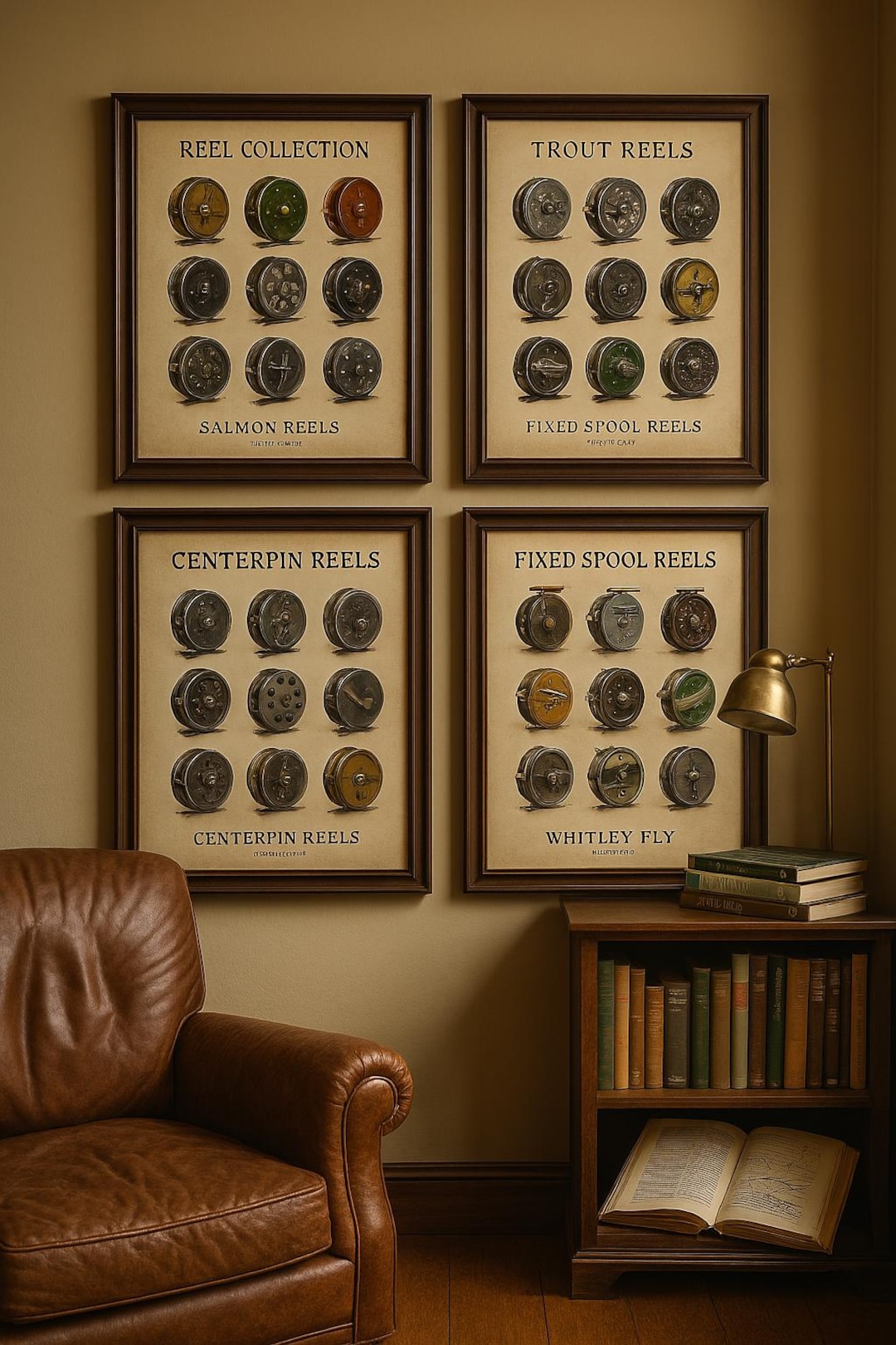 The Full Vintage Reel Poster Collection – Set of 4 Printable Wall Art ...