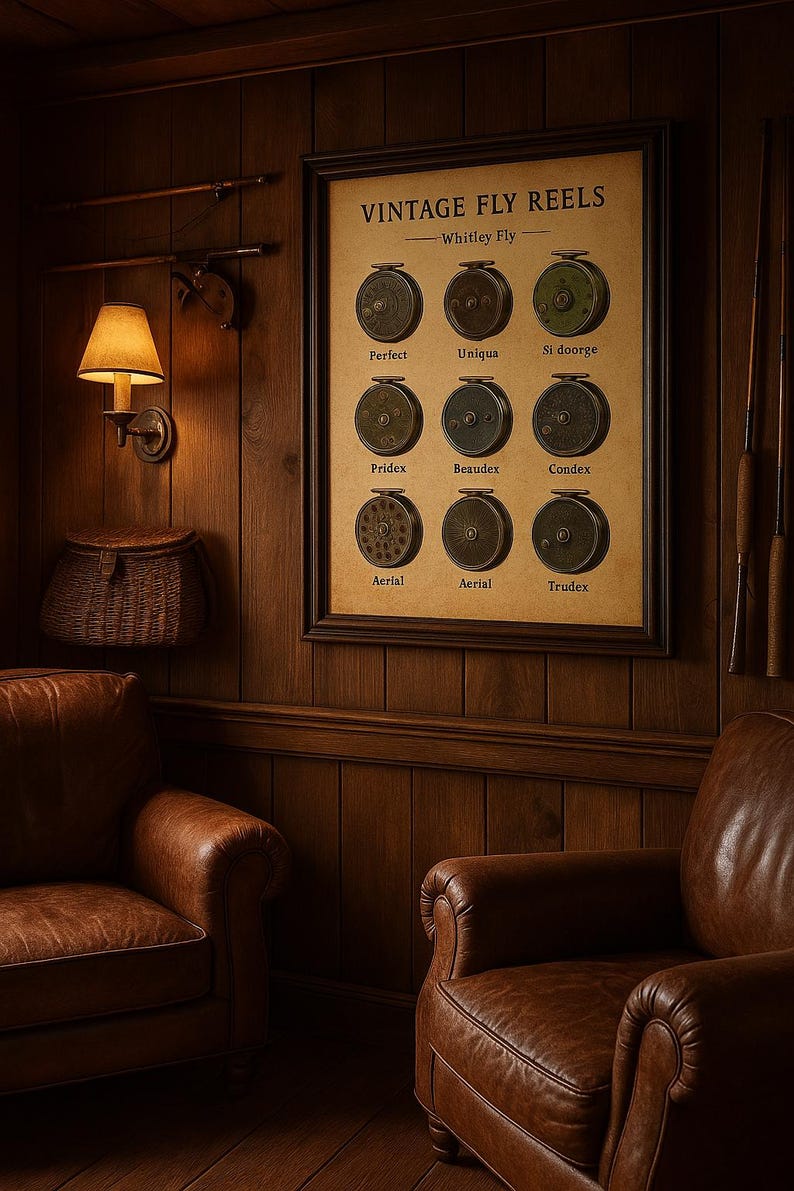 Vintage Fly Fishing Reels – Printable Wall Art - Etsy